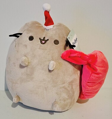 Pusheen The Cat Licensed Santa Pusheen with Gift Sack Plush Toy 23cm ...