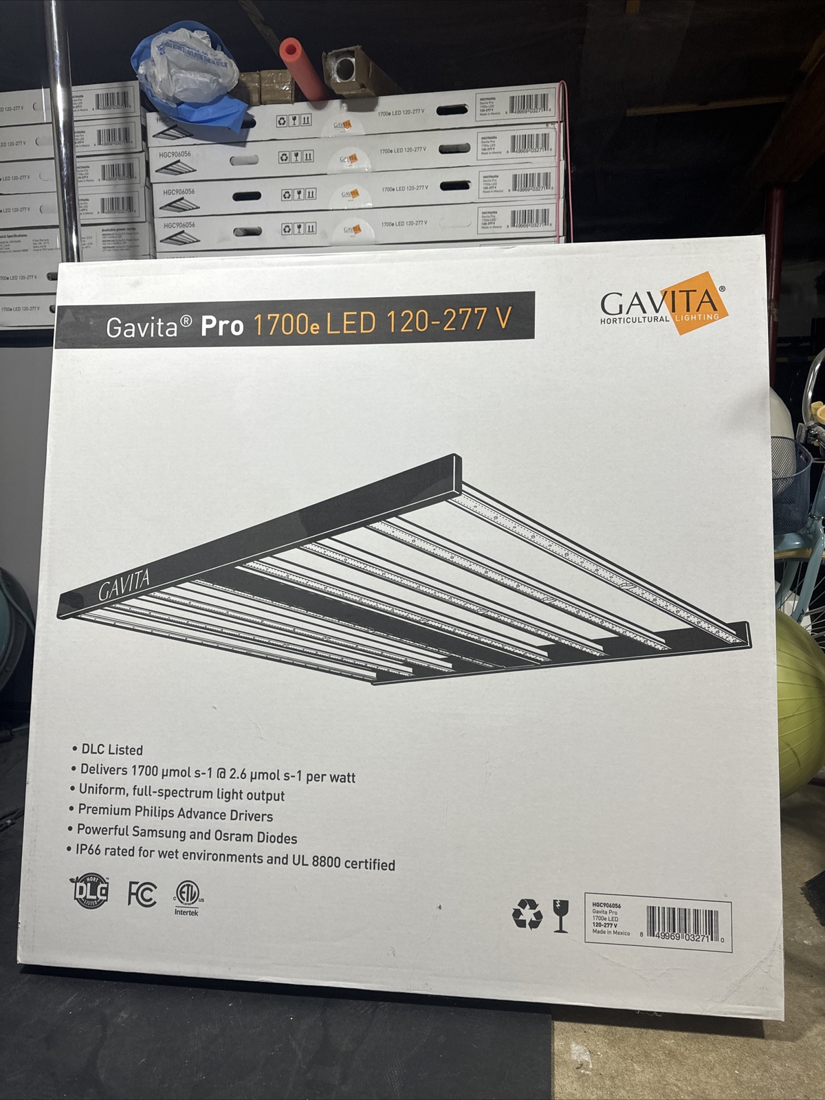 Gavita Pro LED Lights 1700e HCG906056 120V - 277V Grow Lights for ...