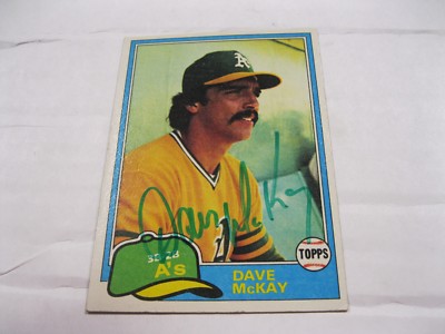 Dave McKay AUTOGRAPHED Topps BASEBALL CARD 1981 | eBay