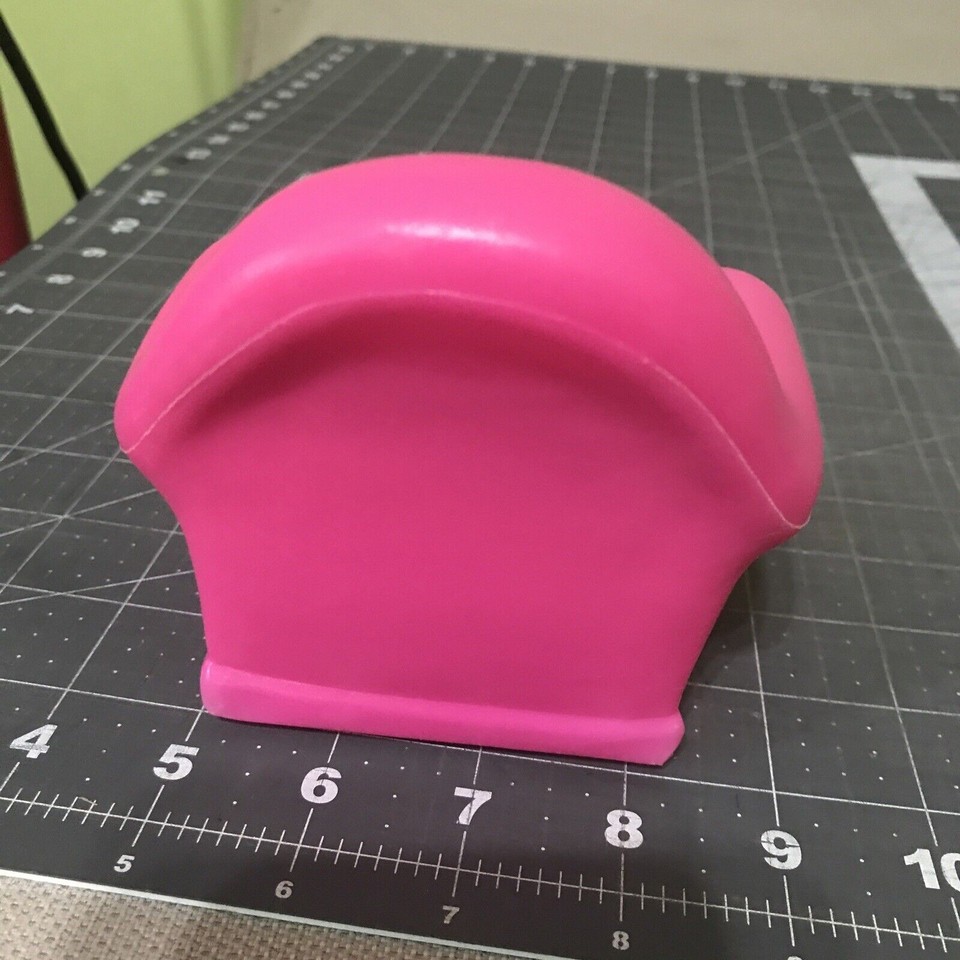 Barbie Hot Pink Armchair Living Room Chair Plastic Dollhouse Furniture ...