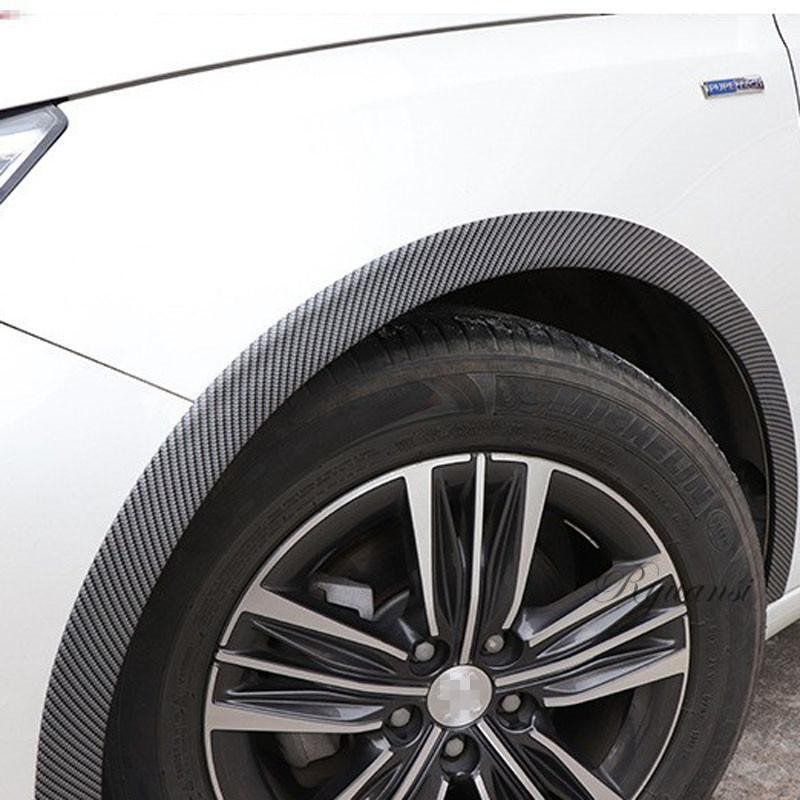 1.5M Carbon Fiber Car Wheel Eyebrow Arch Trim Lips Strip Fender Flare ...
