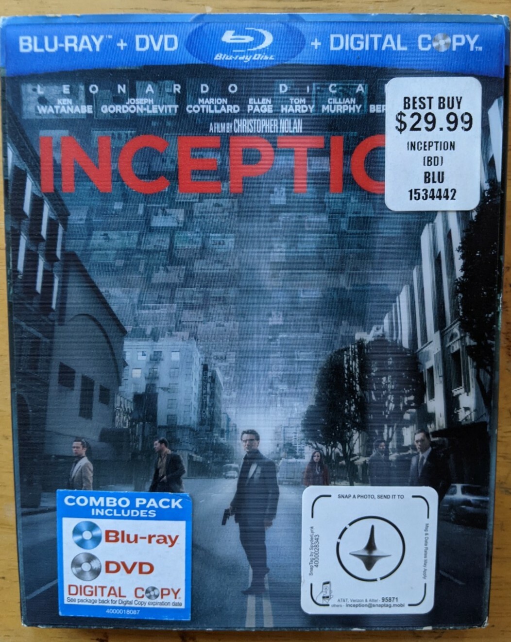 Inception (Blu-ray Disc, 2012, 2-Disc Set) 883929276226| eBay