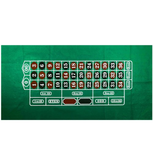 yuanhe casino table felt layout (4 styles available) 36 x 72 roulette ...