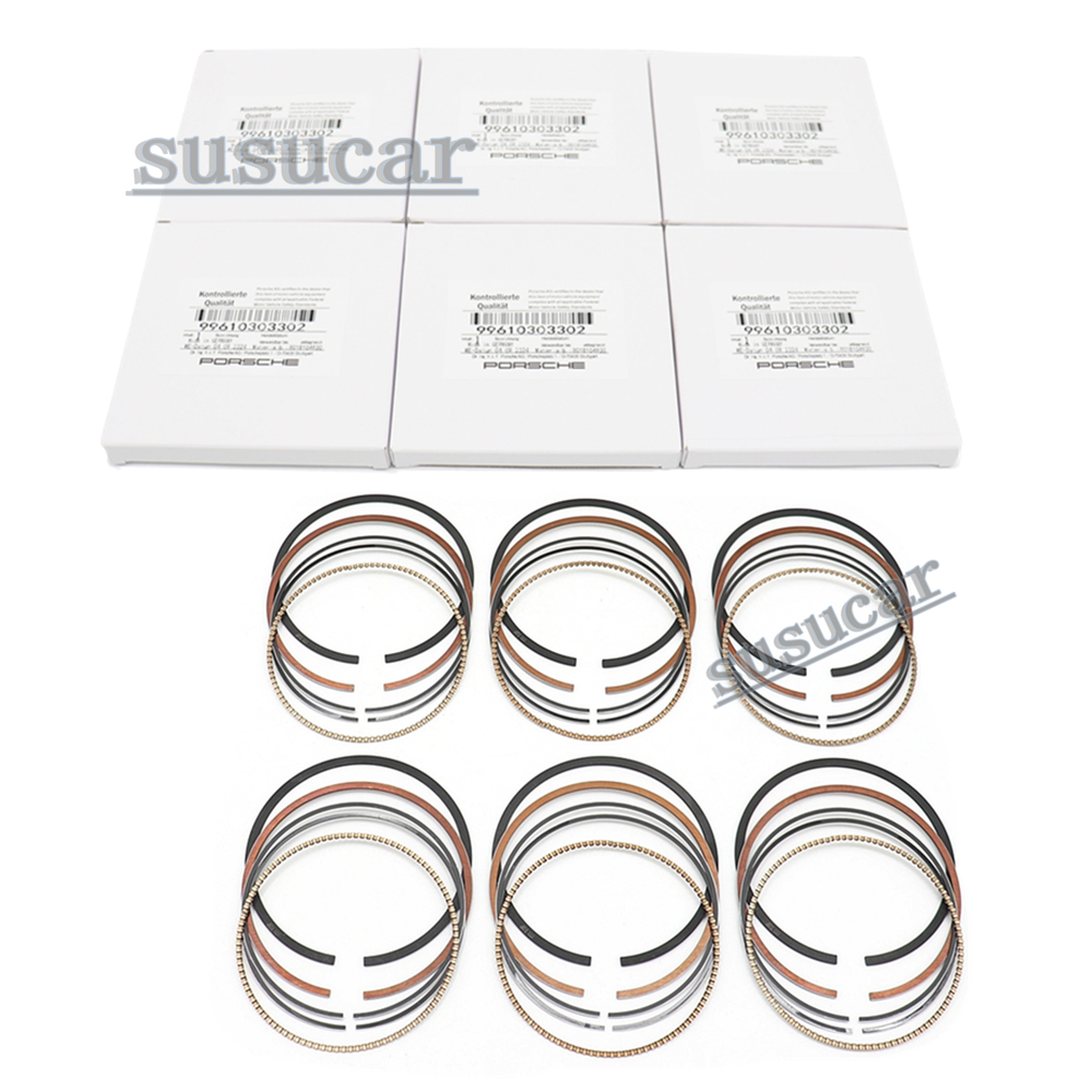 OEM 6x Piston Rings Set Φ85.5mm STD for Porsche Boxster 986 Cayman 987 ...