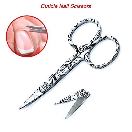 Cuticle Beauty Small Scissor Curved Manicure Toe Nail Scissor Nail Art ...