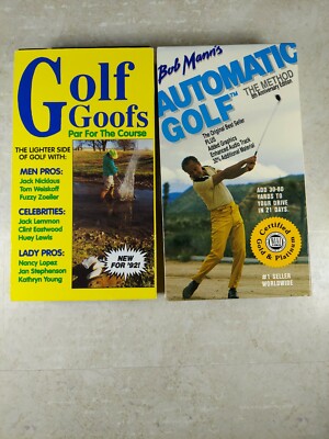 Golf Goofs Par For The Course & Bob Mann's Automatic Gold VTG VHS Lot ...