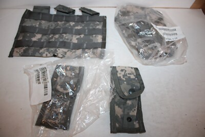9mm Pistol Magazine Pouch x2, Triple Mag Pouch x1, IFAK pouch x1 ACU ...
