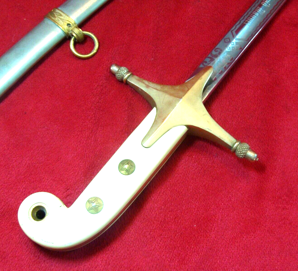 ORIGINAL PRESENTATION PARAD DRESS US MARINE CORPS OFFICER SWORD ...
