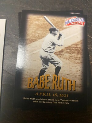 Babe Ruth 1997-98 Fleer Million Dollar Moments - [Base] #3 Yankees | eBay