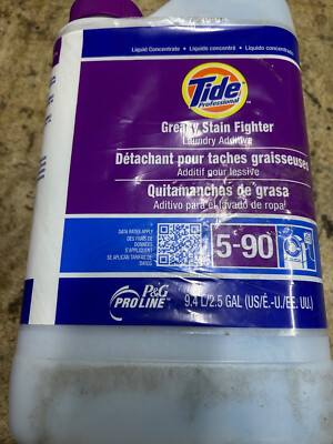 Tide Professional Greasy Stain Fighter 2.5 gal Laundry Additive 5-90 ...