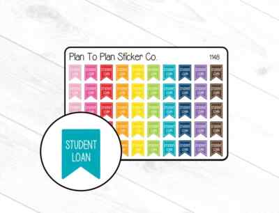 1148~~Student Loan Planner Stickers. | eBay