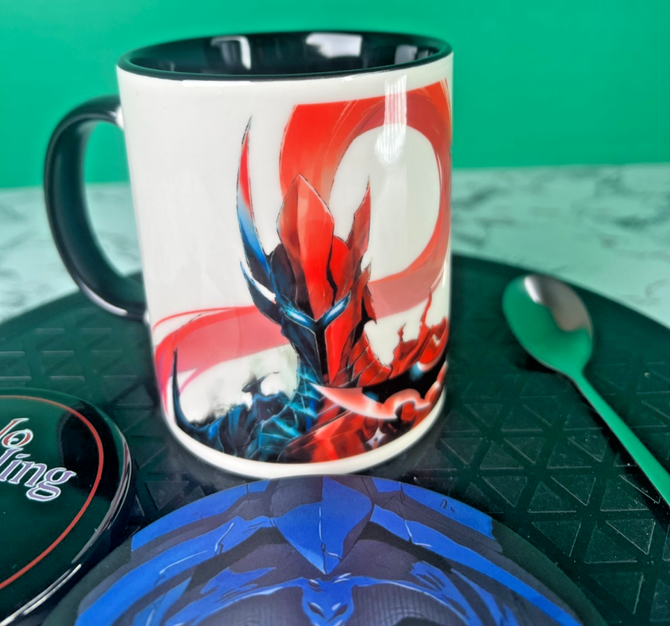 Solo Leveling Sung Jinwoo Ceramic Mug Set Lid Coaster Spoon Anime ...