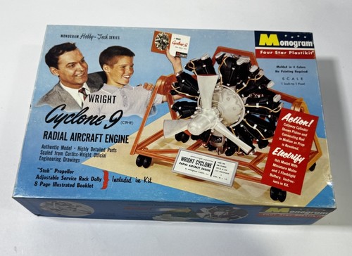 Monogram #*Pe52-198 Wright Cyclone 9 Radial Aircraft Engine 1” to 1F ...