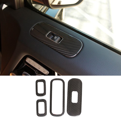 Real Dry Carbon Fiber Glass Lift Switch Cover For Mercedes-Benz G-Class ...