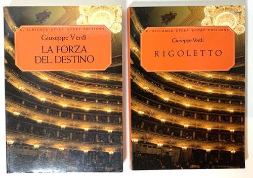 2 Schirmer Opera Vocal Scores by Guiseppe Verde Rigoletto & La Del Forza Destino | eBay