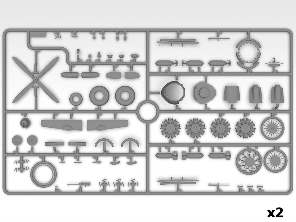 ICM 48322 - B-26B Marauder, with Pilots and Ground Personnel - Model ...