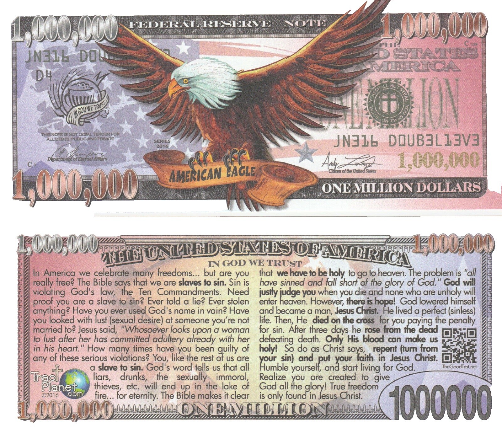 Million Dollar Gospel Tracts | eBay