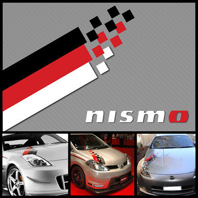 Nismo hood decal kit sticker stripe Universal #5 all nissans headlight ...