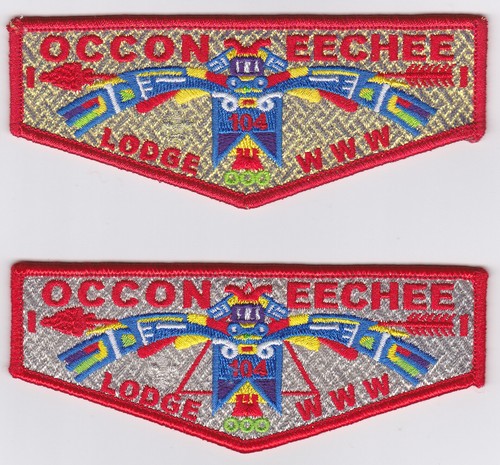 OA 104 Occoneechee Lodge S-145? Brotherhood S-146? Vigil Flaps - 2 Flap ...