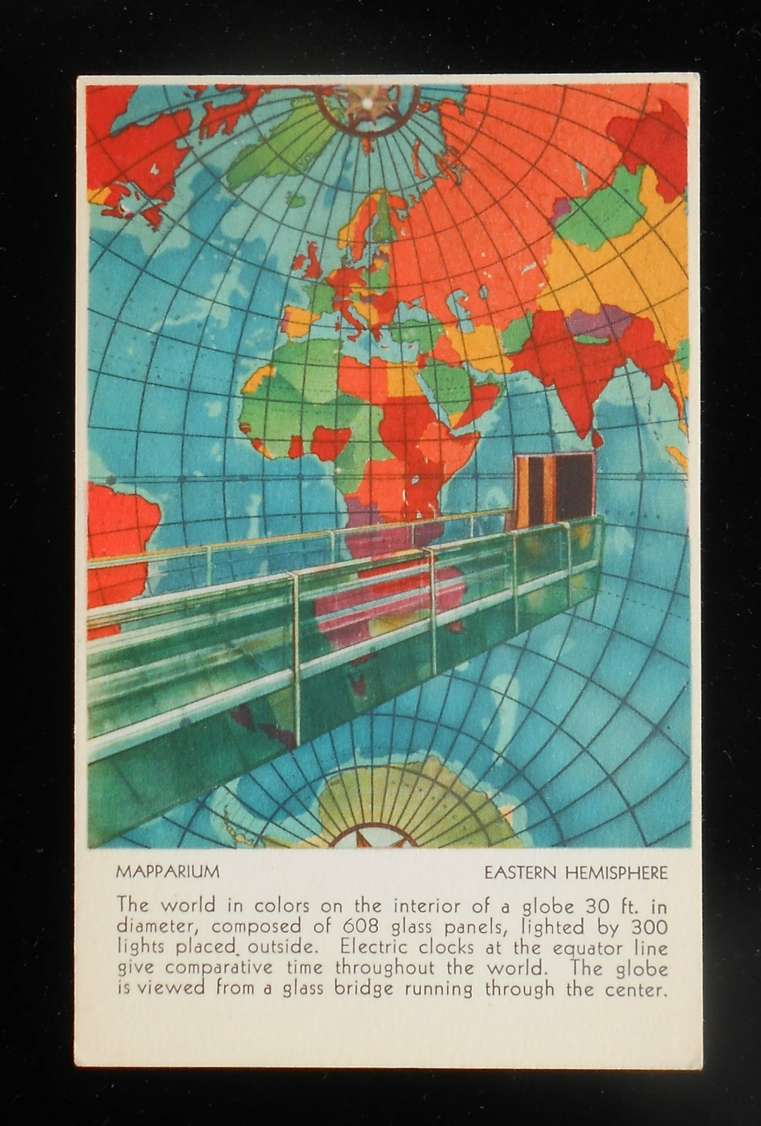 1930s Eastern Hemisphere Mapparium Christian Science Publishing Globe ...