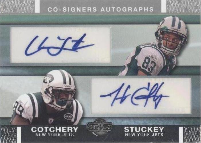 2007 Topps Co-Signers - Co-Signers Autographs Jerricho Cotchery, Chansi ...