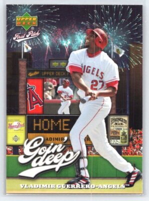 2006 Upper Deck First Pitch Vladimir Guerrero #GD-35 Goin Deep Anaheim ...