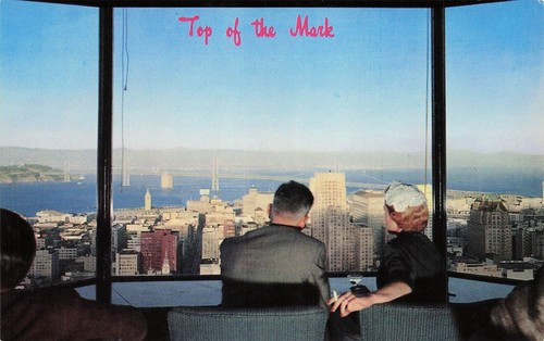 Top of the Mark Hopkins Hotel Interior San Francisco Skyline Vtg ...
