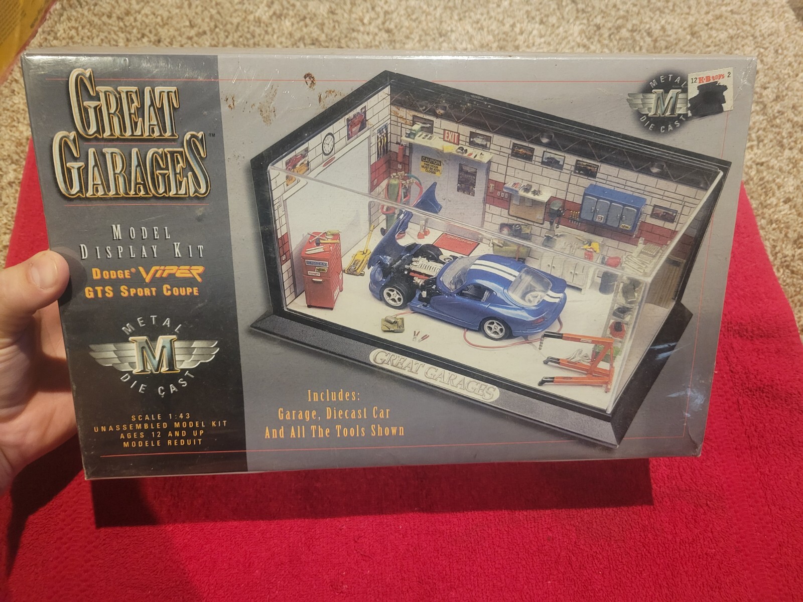 NOS Great Garages 1:43 Scale #8000 Model Garage Kit Display Case Dodge ...