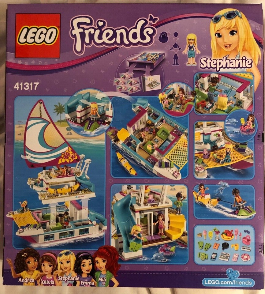 Lego Friends 41317 Sunshine Catamaran NEW Olivia Stephanie Liam | eBay