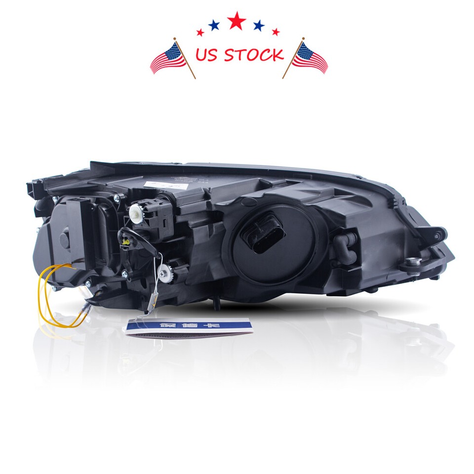 RED Projector Headlights with LED Switchback DRL for 2015-2017 MK7 VW ...