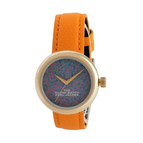 NEW Marc Jacobs The Round Watch Women's Orange/Blue MJ0120179284 MSRP ...