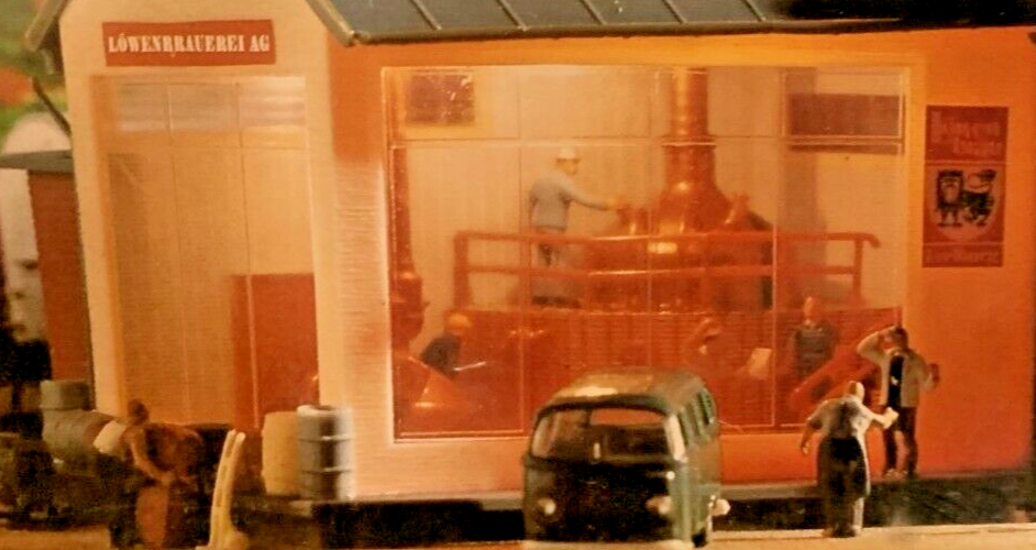 DELUXE BREWERY BEER FLOOR DETAILS & COPPER VAT LED LIGHT HO Scale KIT ...