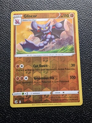 Gliscor 141/264 - 2021 Pokemon TCG - Fusion Strike Reverse Holo | eBay