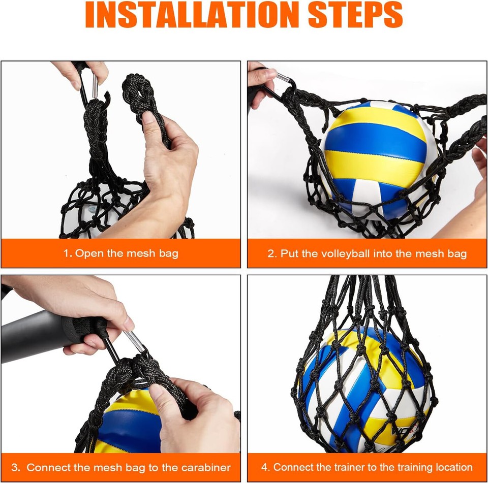 Volleyball Training Aids Spike Trainer Equipment Solo Serve Jump ...