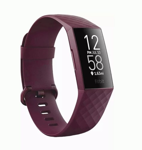 Purple-Fitbit Charge 4 Fitness Tracker Heart Rate + Fitness Wristband ...