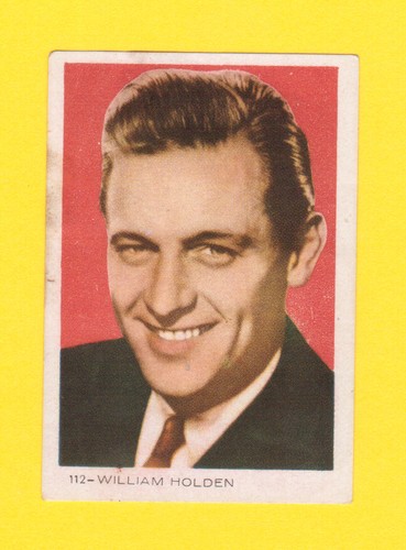 William Holden Scarce Vintage 1950s Movie Film Star Card from Spain | eBay