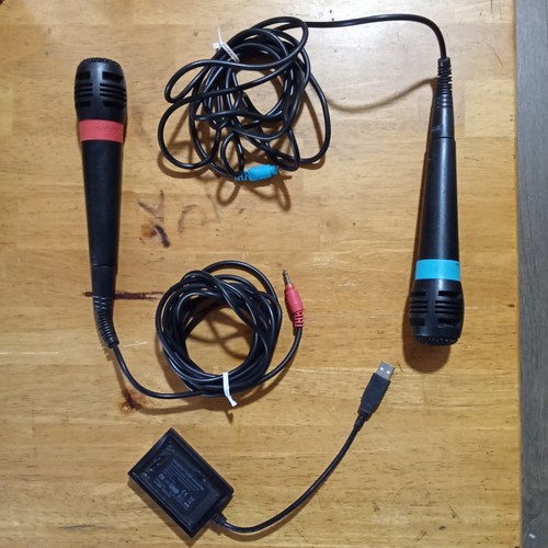 TESTED/WORKS Singstar Sony PlayStation 2 PS2/PS3 Microphones | eBay