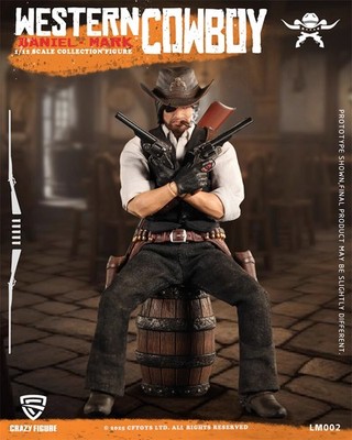 Pre-order CRAZY FIGURE LM002 1/12 Western Cowboy Daniel Mark Male ...
