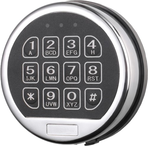 Gun Safe Lock Replacement Chrome Keypad Safe Lock with Solenoid 2 ...