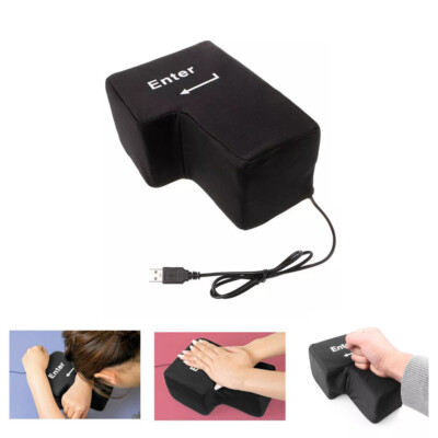 Anti-Stress Computer Huge Enter Key Big Giant USB Keyboard Vent Button ...