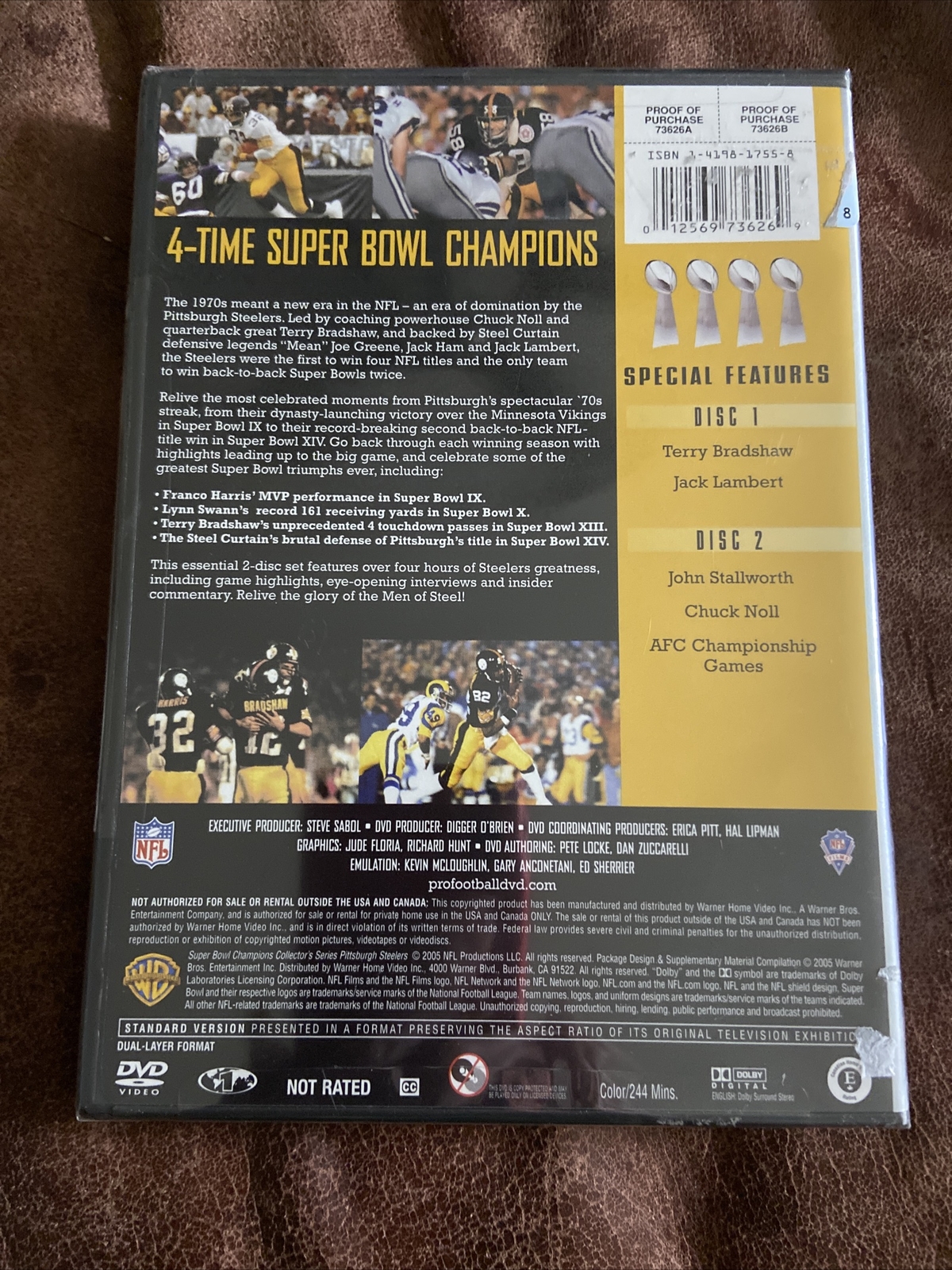 NFL: Super Bowl Collection: Pittsburgh [DVD] 12569736269| eBay