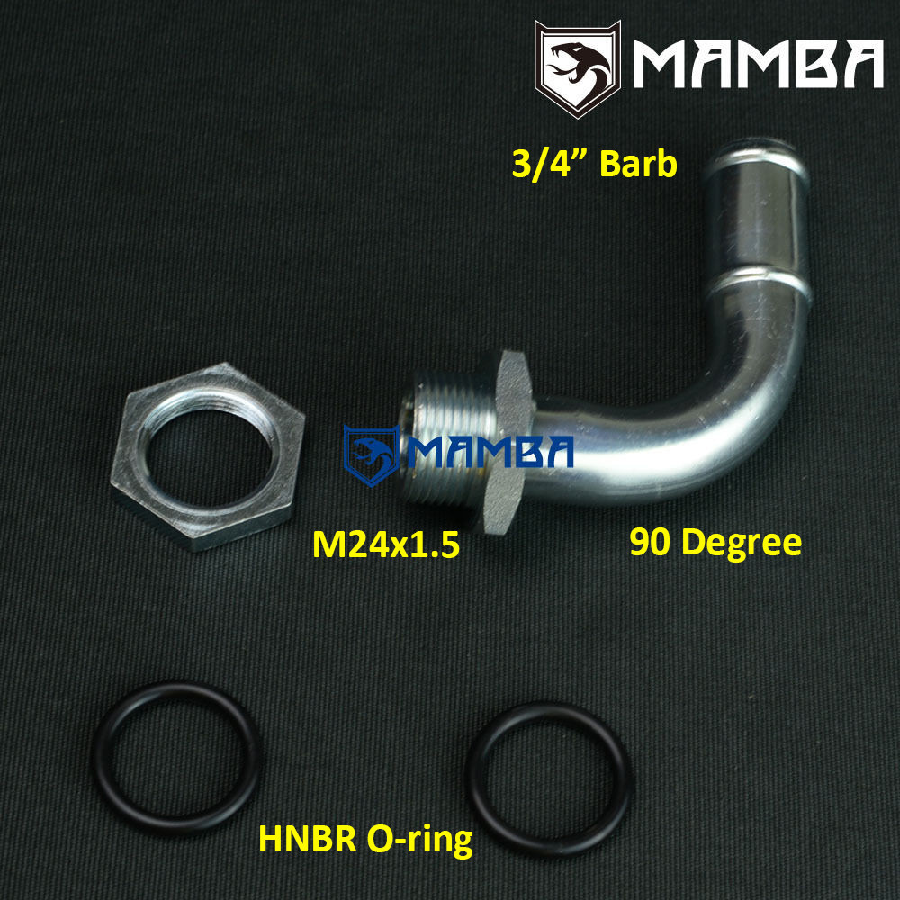 Turbo Oil Pan / Oil sump Return Adapter Bung 3/4" Barb Fitting no Weld ...