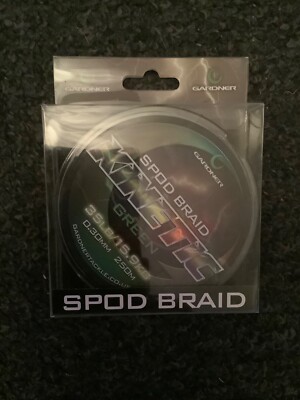 GARDNER KINETIC SPOD BRAID 250m 35lb 0.30mm GREEN CARP FISHING BRAID ...