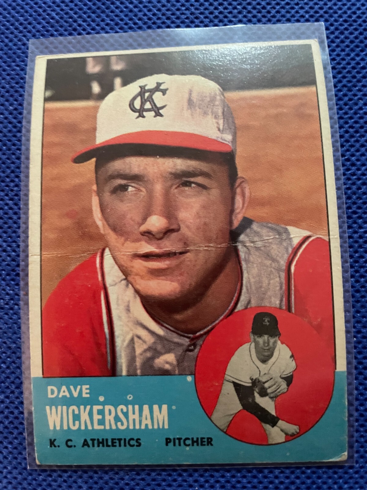 1963 topps # 492 DAVE WICKERSHAM C | eBay