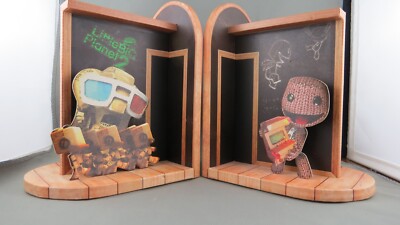 6 PAIRS of Bookends LITTLE BIG PLANET - Sackboy Gamer Playstation 2010 ...