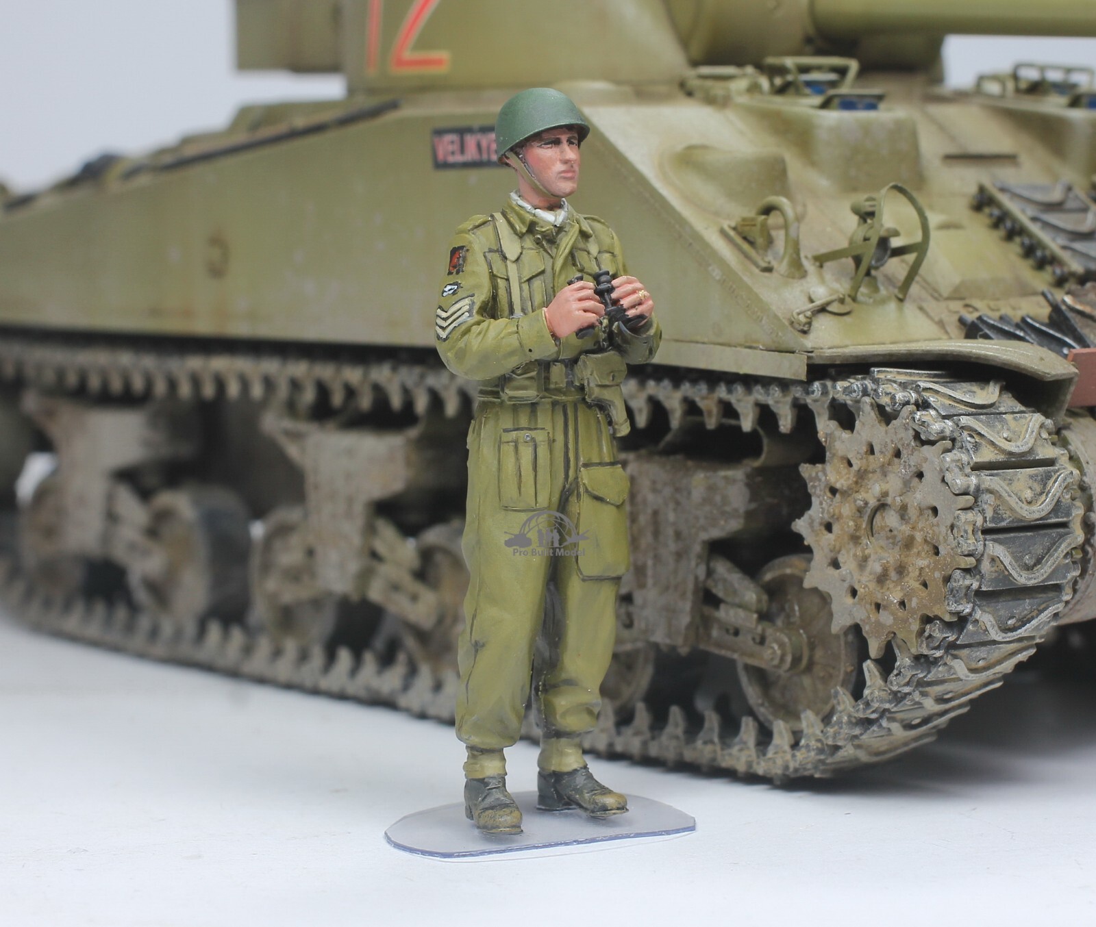 PreSale British Tank Commander (set 2) WW2 1:35 Pro Built Model | eBay