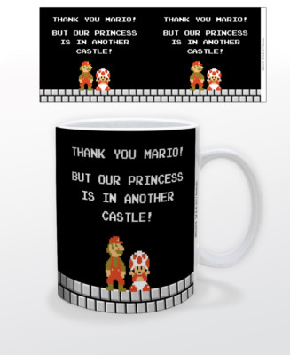 SUPER MARIO ANOTHER CASTLE 11 OZ MUG NINTENDO VIDEO GAMES CLASSIC FUN ...