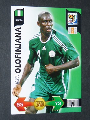 OLOFINJANA NIGERIA PANINI FOOTBALL FIFA WORLD CUP 2010 CARD ADRENALYN ...