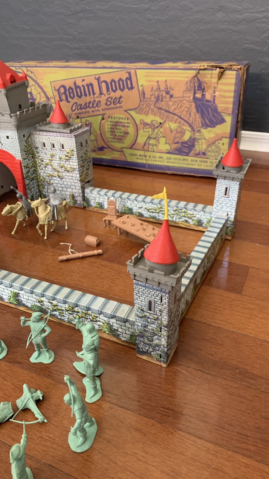 Vintage Marx ROBIN HOOD CASTLE Play Set #4719 w/BOX | eBay