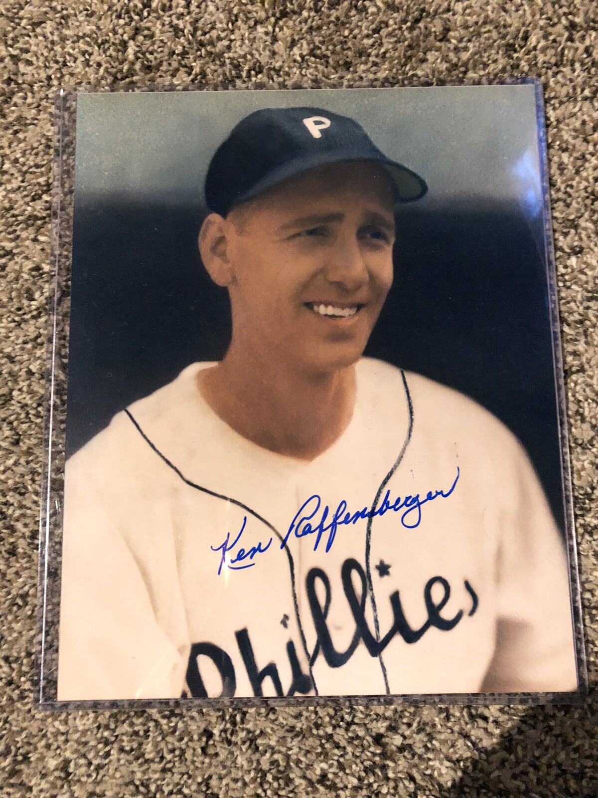 Ken Raffensberger Signed 8x10 Vintage Photo Auto phillies d.2002 Rare ...